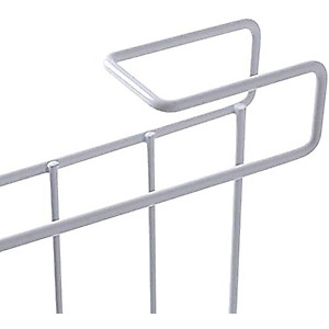 Hxytech Shelf Dividers, Set of 8 Vertical Metal Organizer Separators for Wood Shelf Wardrobe Cabinets Kitchen Office Sweater New and Improved, White