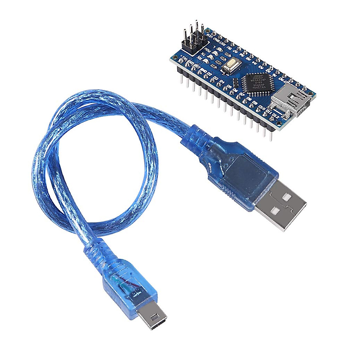 ALMOCN 2pcs for Nano V3.0 Module ATmega328P 5V 16MHz CH340G Chip Microcontroller Development Board USB Cable for Arduino