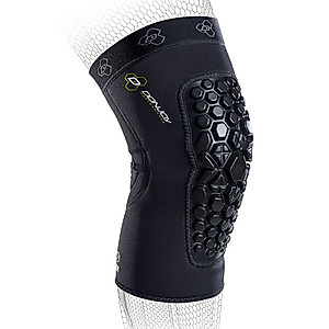 DonJoy Performance Defender Compression Support Knee Pads (Pair) – Padded Support for Collision Contact Sports, Football, Rugby, Lacrosse, Martial Arts, Obstacle Courses, Small
