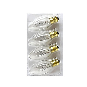 UI PRO TOOLS Clear Night Light Bulb Replacement Bulbs 5W 120V - 4 CT