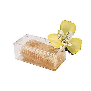 Pioneer Plastics 155C Clear Rectangular Plastic Container, 4.3125" W x 2.25" D x 1.75" H, Pack of 4