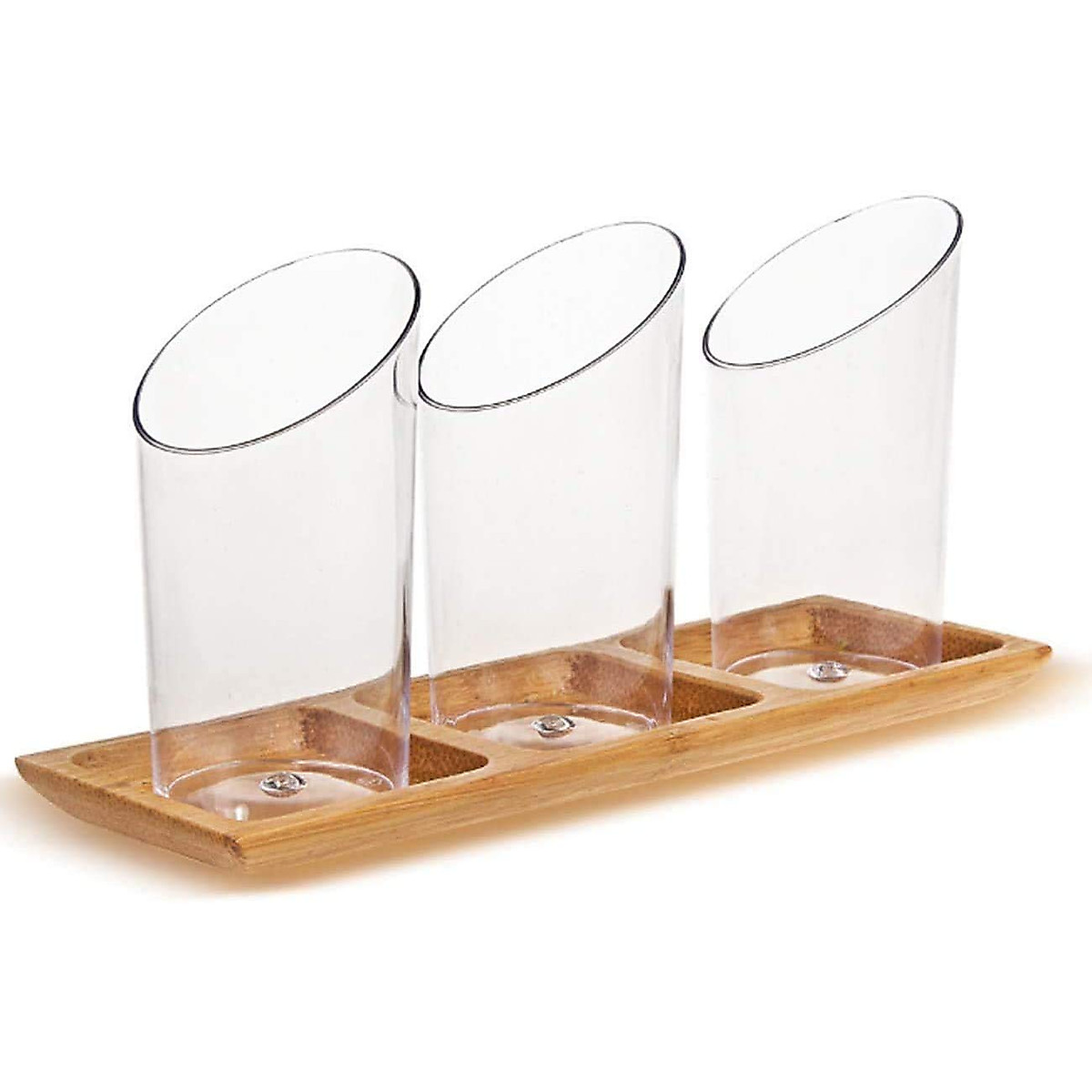 QX 75ml Clear Round Dessert Cups with Spoons Plastic Dessert Cake Snack Bowl Disposable Ice Cream Dessert Bowls Dessert Cups Tasting Sample Cup Serving Salad Bowl Party Favor Cups,Pack of 24