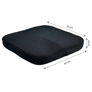 BAUBUY Cojín de Asiento Comfort Wheelchair Seat Cushion Ergonomic Multifunctional Portable Washable Pad Anti Slip for Adults for Pressure Relief