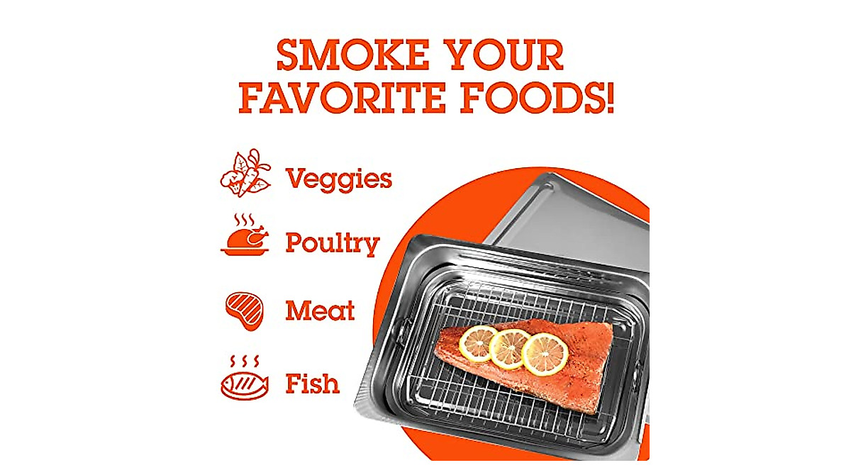 Camerons Original Stovetop Smoker -Indoor Outdoor Smoker Box Gift Set w ...