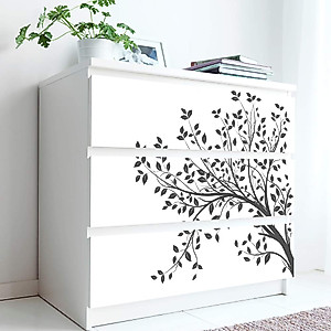 Self-Adhesive Dresser Sticker, Peel and Stick Furniture Stickers/Decals, Removable Furniture Skin (003, MALM)…