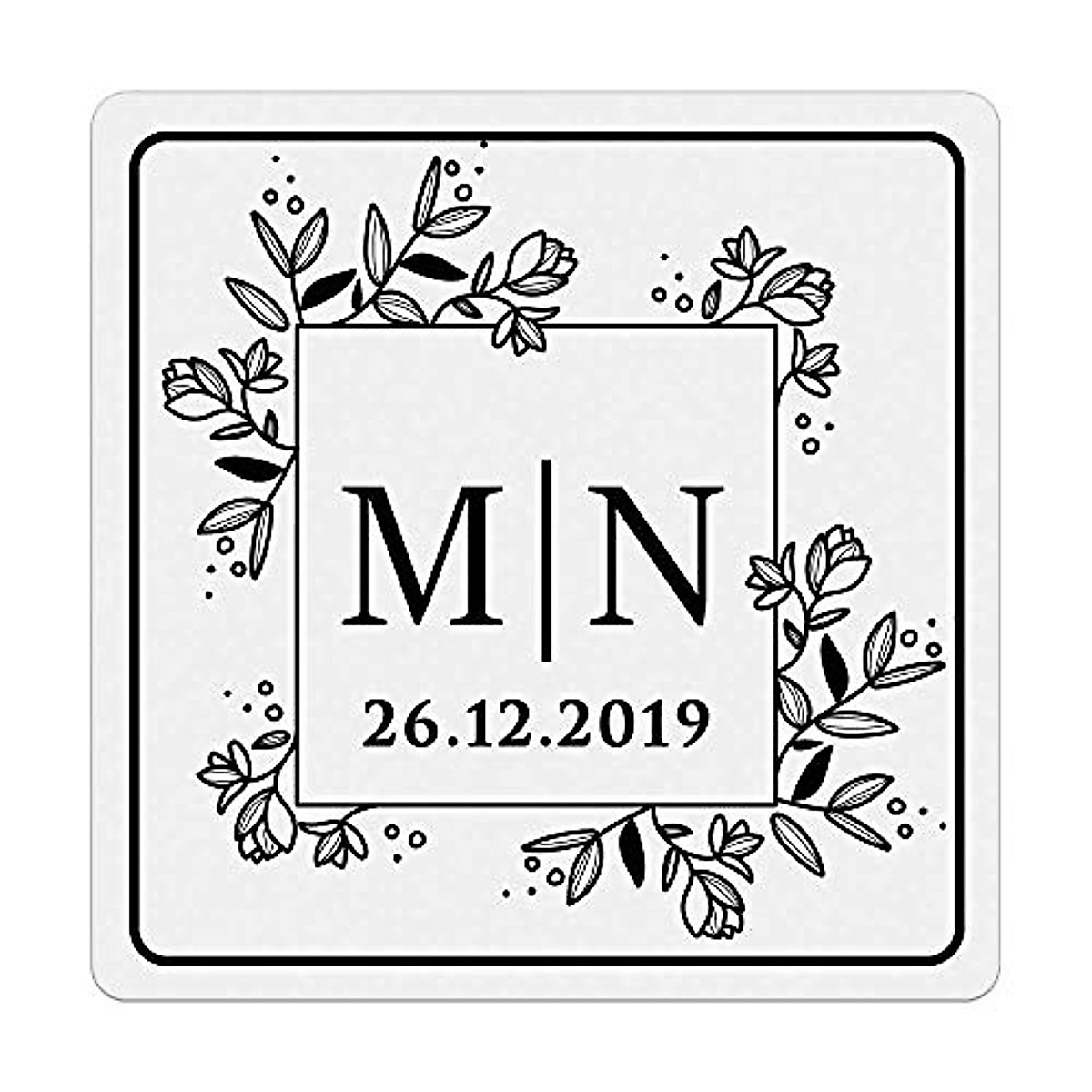 Custom Real Gold Foil Wedding Stickers Gold Wedding Labels Wedding Party Decoration Self Adhesive Elegant Wedding Stickers Modern Wedding