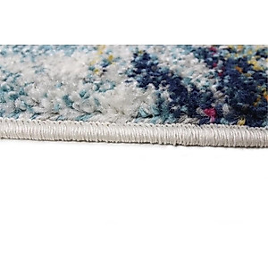Bashian Everek Neda 7'6" x 9'6" Area Rug in Ivory and Blue