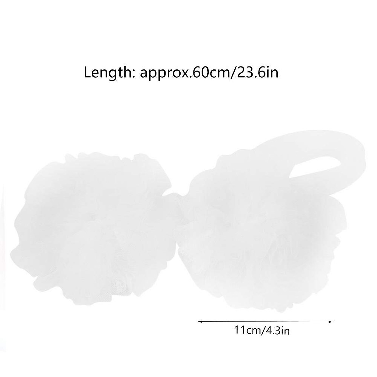 Nets for Cribs Babies Flower Ball Bed Decorative Baby Bed Net Hanging Flower Ball Crib Accessories Wall Pendant Decoration for Kids Room (White)