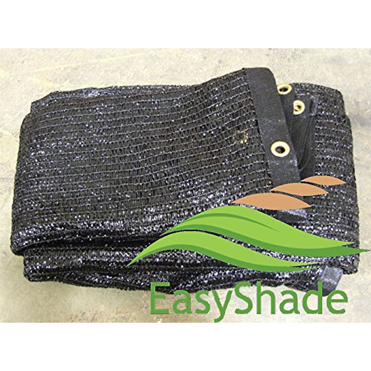 EasyShade 50% Black Shade Cloth Taped Edge with Grommets UV 12ft x 8ft