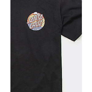 SANTA CRUZ Cliff View Dot S/S Regular T-Shirt Eco Black Lg Mens