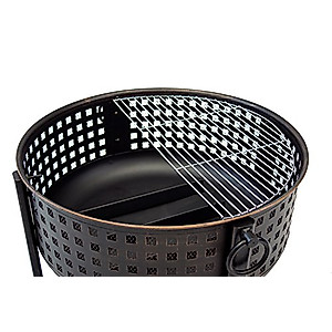 Pleasant Hearth OFW821RC Langston 12" Deep Bowl Fire Pit