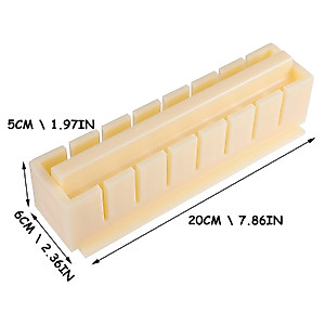 DOITOOL Sushi Press Mold Maker Rice Ball Roll Musubi Mold DIY Oshizushi Mold Sushi Making Mold Rolling Tool Kitchen Utensil