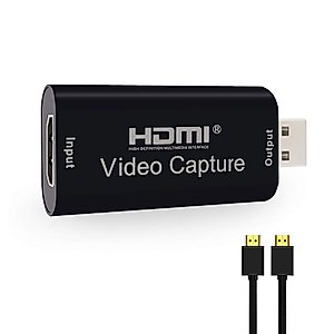 Panoraxy HDMI to USB Capture Card with 3fts HDMI Cable