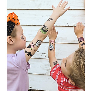 xo, Fetti Halloween Tattoos for Kids - 30 styles | Happy Halloween Decorations, Skeletons, Ghosts, Pumpkins, Spiderwebs + More