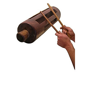 Mali Krin Log Drum - Professional African Kolokolo Slit Drum with sticks