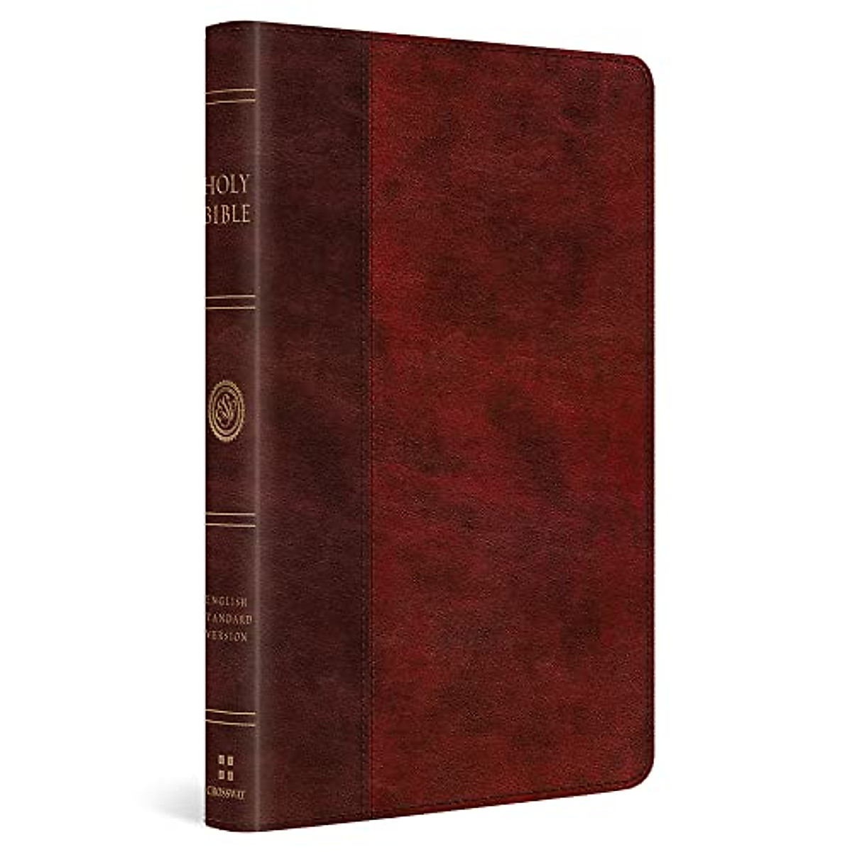 ESV Large Print Thinline Bible (TruTone, Burgundy/Red, Timeless Design)