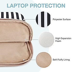Laptop Sleeve Bag, BAGSMART Laptop Case Compatible with MacBook Air/Pro Retina,13-13.3 inch Notebook Compatible with MacBook Pro 14 inch 2021 2022 M1 Pro/Max A2442, Computer Bag with Pocket, Pink