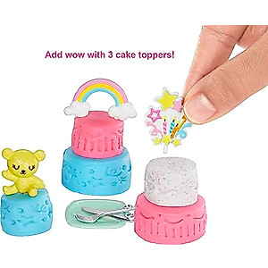 Barbie Cake Decorating Playset with Blonde Doll, Baking Island with Oven, Molding Dough & Toy Cake-Making Pieces [Amazon Exclusive]