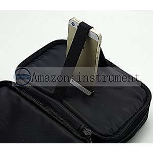 TestHelper TH19 Double Layered Padded Carrying Zipper Soft Case with Wrist Strap Use for Multimeter Meter