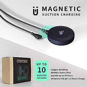 Unigear Bombing Ski Helmet Speakers - True Wireless Stereo Snowboarding Headphones with HDR Audio Technology, Drop-in Headphones Compatible with Any Audio Ready Ski or Snowboard Helmet, Bluetooth 5.0