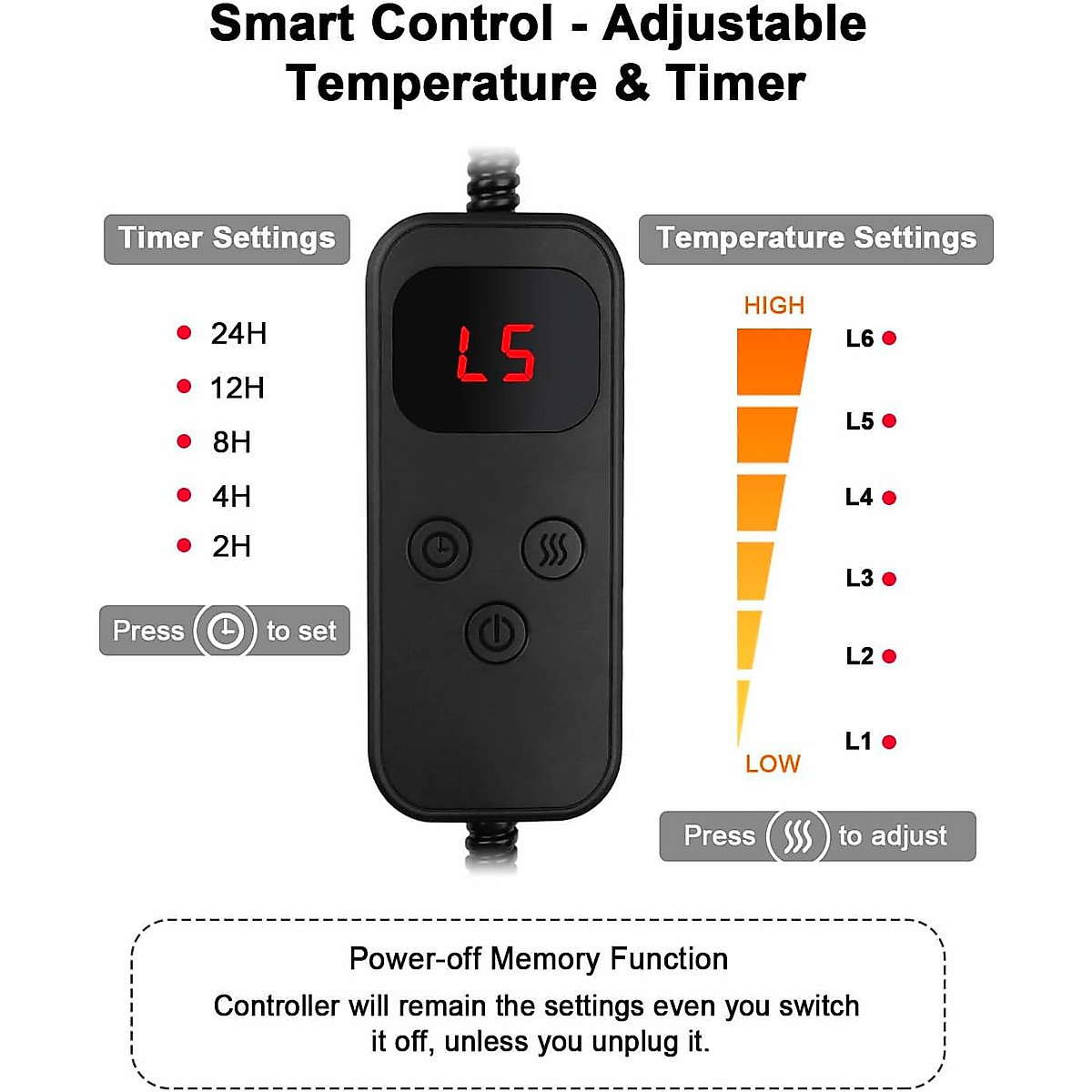 clawsable Heated Cat Bed for Large Cats, 19" Detachable Cave Heated Pet Bed with Time & Temp Adjustable Pet Heating Pad for Indoor Cat, Electric Cat Bed Heater Warmer for Cat