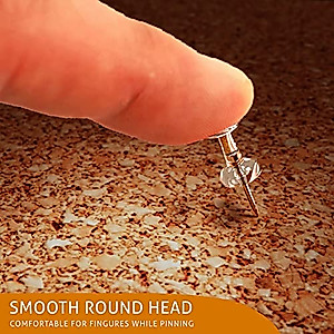 215 Clear Push Pins for Bulletin Board Thumb Tacks for Wall Corkboard Map Calendar Photo -Home Office Craft Projects Heavy Duty Plastic Head Steel Pin (Clear)