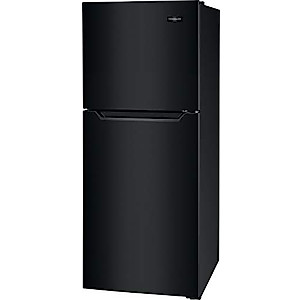 Frigidaire 11.6 Cu. Ft. Compact ADA Top Freezer Refrigerator in Black with Electronic Control Panel, Reversible Door Swing, ENERGY STAR