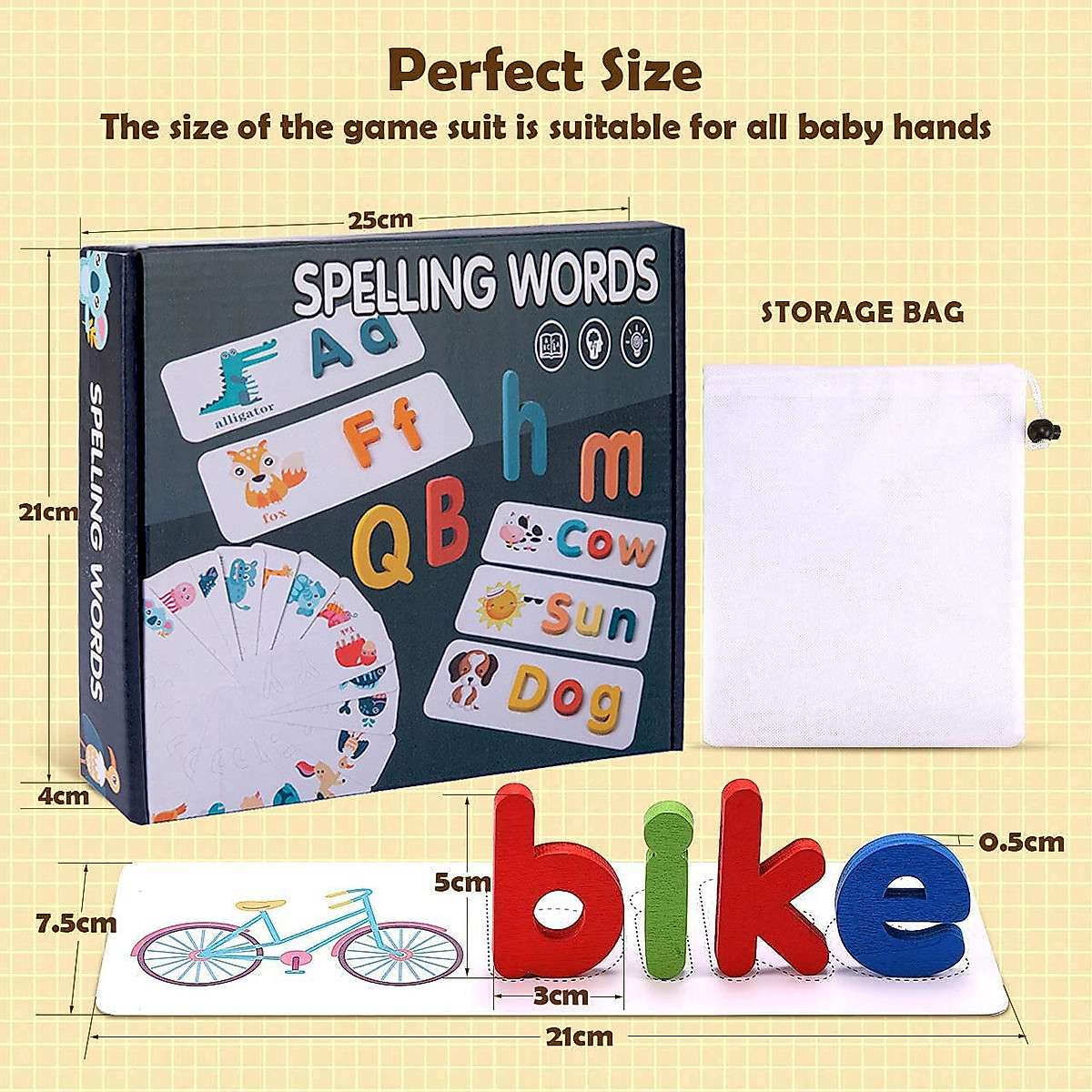 Educational Toys for 3-8 Year Olds Girls Boys, 105 PCS See and Spell Learning Toys, Matching Letter Spelling Game Sight Words Games Educational Preschool Toys - Ideal Gifts