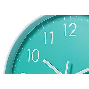 Epy Huts Modern Simple Wall Clock Indoor Non-Ticking Silent Sweep Movement Wall Clock for Office, Bathroom, Living room Decorative 10 Inch Teal