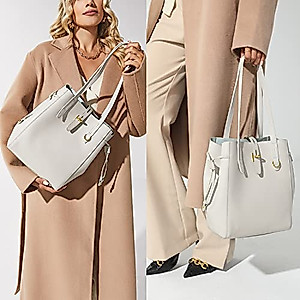 LL LOPPOP Large Designer Hobo Bag, Simple Tote Bags Shoulder Purse for Women Grey 204603