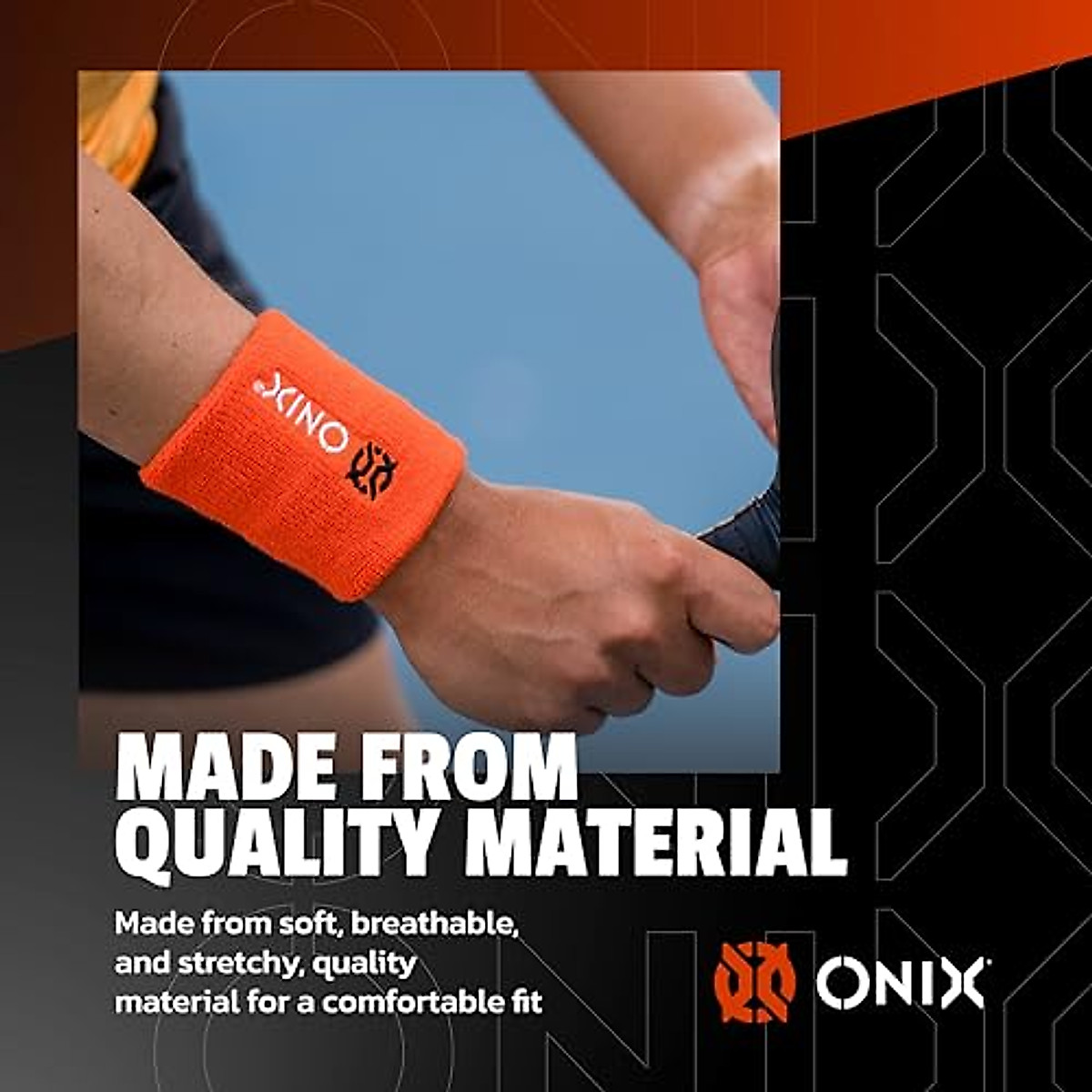 ONIX Pickleball Sweat Absorption Wristband — Pink