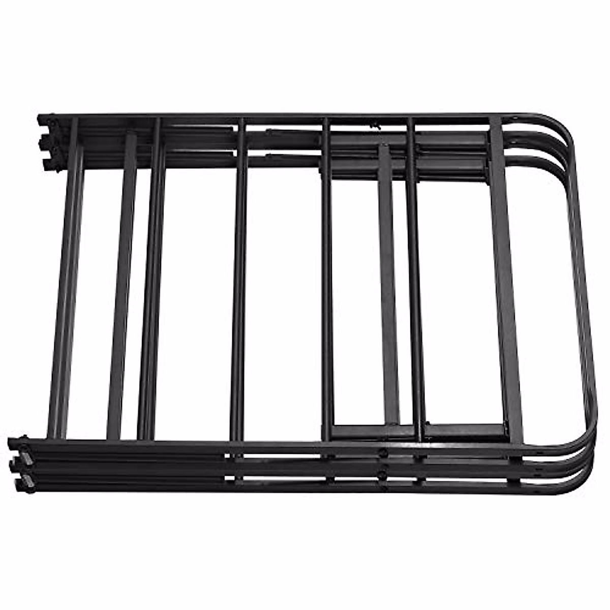VECELO 14 Inch Metal Bed Frame, Tool Assembly/Quiet Noise Free/Box Spring Replacement Black (King), Foldable Platform