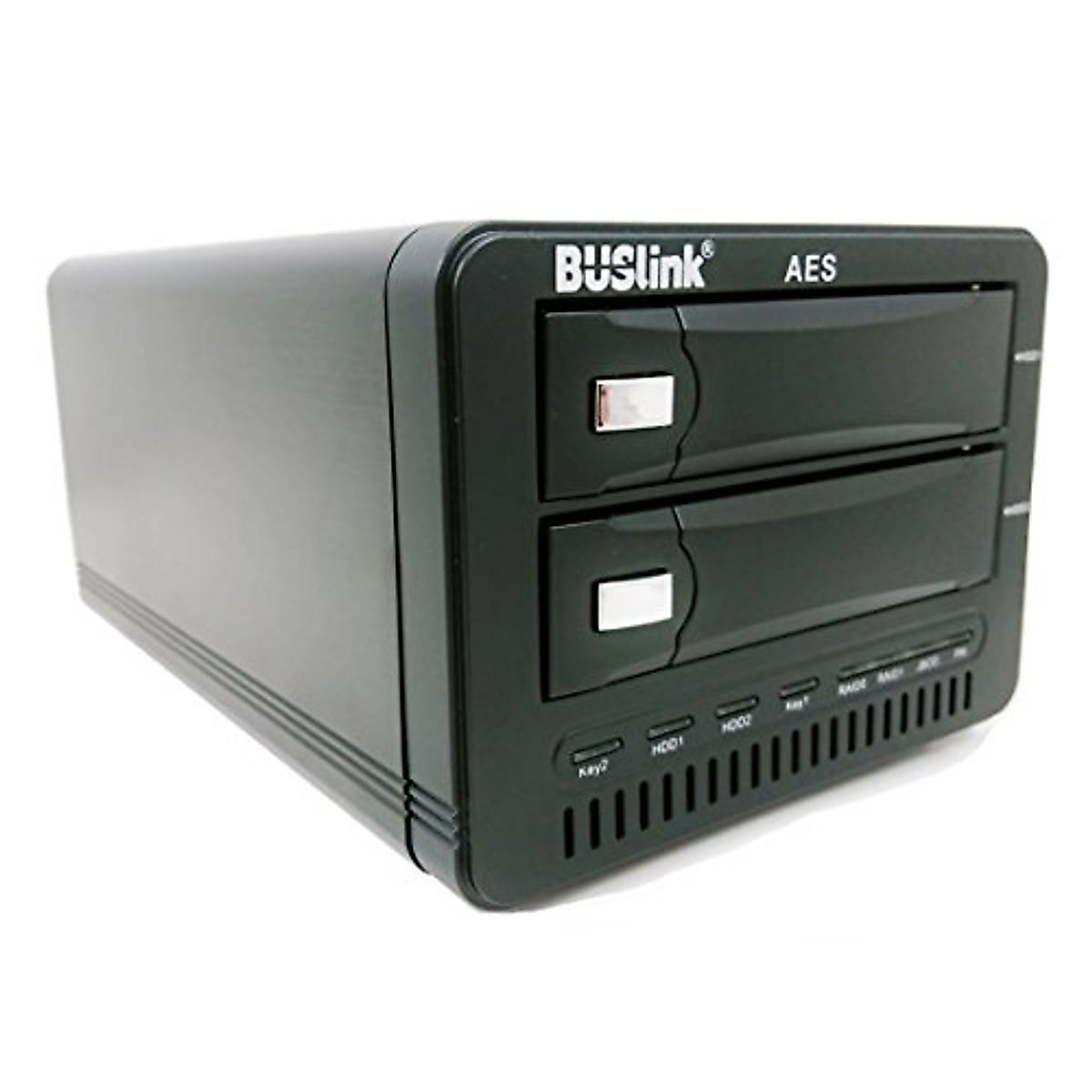 BUSlink CSE-36TB2G2KKC 36TB Colateral Dual Key HDD 2-Bay RAID 0 Striping USB 3.2 Gen 2/eSATA CipherShield FIPS 140-2 256-bit AES HIPAA Hardware Encrypted External Desktop Drive