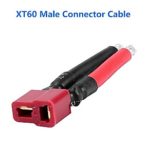 XIITIA 8 Pairs T Plug Female and Male Connector with 12AWG Silicon Wire, 55MM Extention Cable for RC Lipo Battery Cable Drone