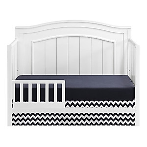 Oxford Baby Nolan/North Bay Crib to Toddler Bed Guard Rail Conversion Kit, Snow White, GreenGuard Gold Certified