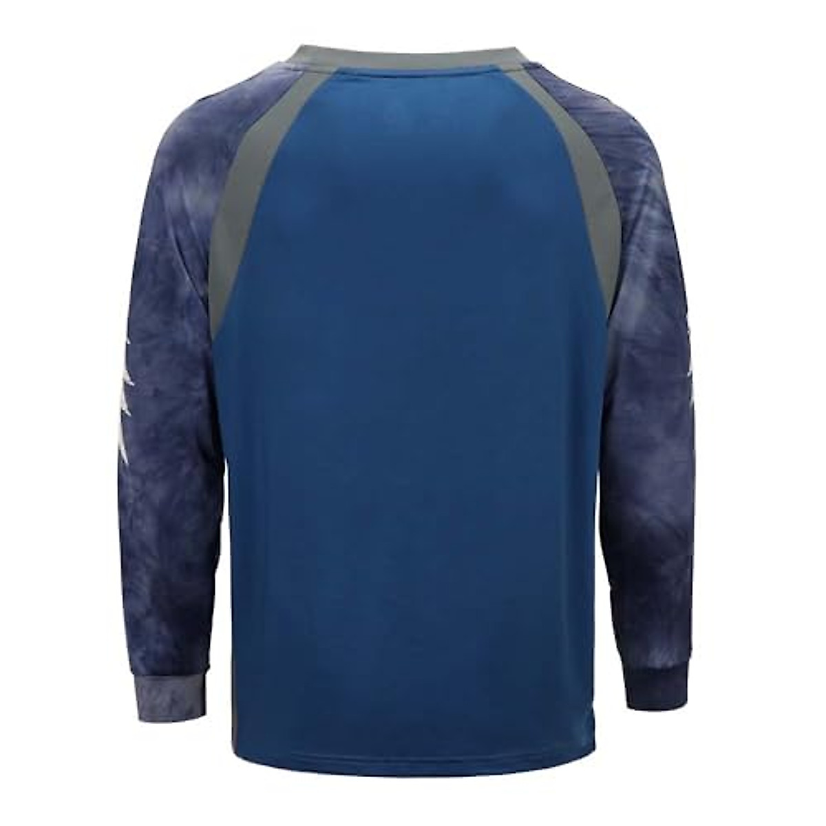 SEC.119 Grateful Dead Blue Tie-Dye Long Sleeve Shirt | Loose Fit | Sun Protection | Swim Shirt | Quick-Drying Fabric | Officially Licensed Apparel | Large