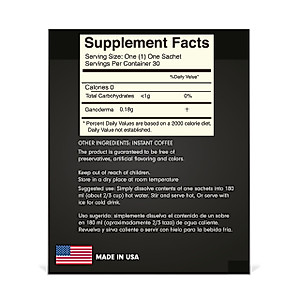 Eternal Spirit Beauty Asian Black Coffee Singles - Unparalleled Convenience in Individual Packets for Quick and Flavorful Energy (30 Sachets - 0.07 Oz Each)