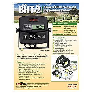 Agratronix BHT-2 Advanced Baler-Mounted Hay Moisture Tester