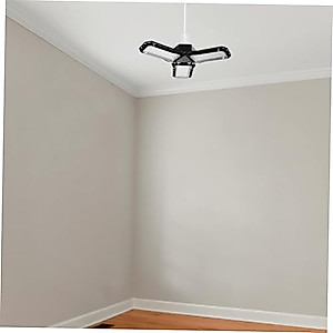 ORFOFE Ceiling Lights Garage Lights LED Deformable Lamp Garage LED Light Garage Light Fixtures Outdoor Lamps Garage Daylight LED Garage Daylight Light LED Lights for Garage Abs Black