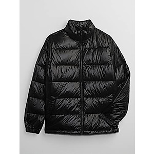 GAP Mens Midweight Puffer, True Black, X-Small US