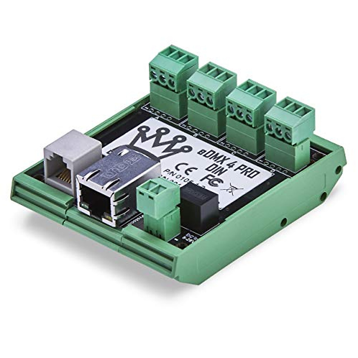 DMXking eDMX4 DIN 4-Port – ArtNet/sACN via Ethernet to DMX 512 Converter with Screw Connectors…