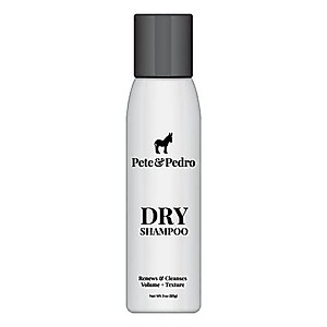 Pete & Pedro DRY - Dry Shampoo for Men & Women Hair | Absorbs Oil While Adding Volume and Texture | No Water Needed, Great For All Hair Types | As Seen on Shark Tank, 3 oz.