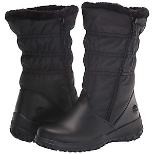 totes Womens Madina Snow Boots, Black, 10 Wide