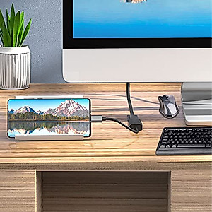 Naroote Type C to HD Adapter, Plated Plug and Play USB C to 4K Adapter for Laptop