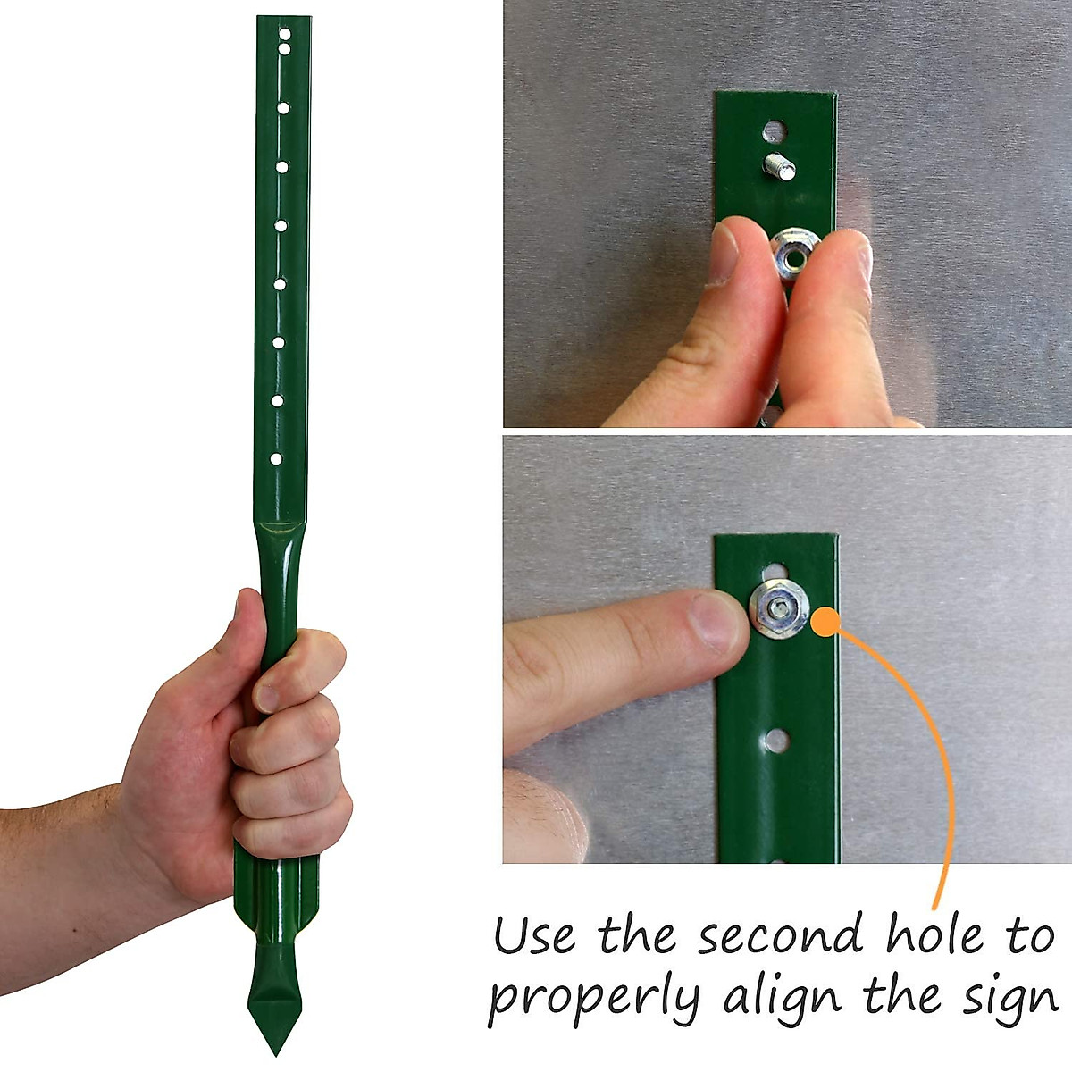 SmartSign 10 x 7 inch “Keep Off Grass” LawnPuppy Yard Sign and 18 inch Stake Kit, 40 mil Laminated Rustproof Aluminum, Green and White, Set of 1, Made in USA