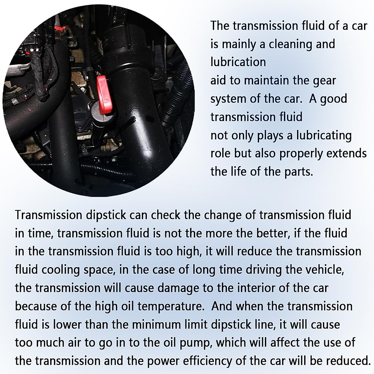 NHHC Automatic Transmission Dipstick Compatible with Jeep Dodge Chrysler with 2.7 3.5 3.6 3.7 5.7 6.1 6.4L Transmission Oil,OEM#8863B 9336 42RLE NAG1 Transmission Fluid Dipstick with O-Sealing Cap