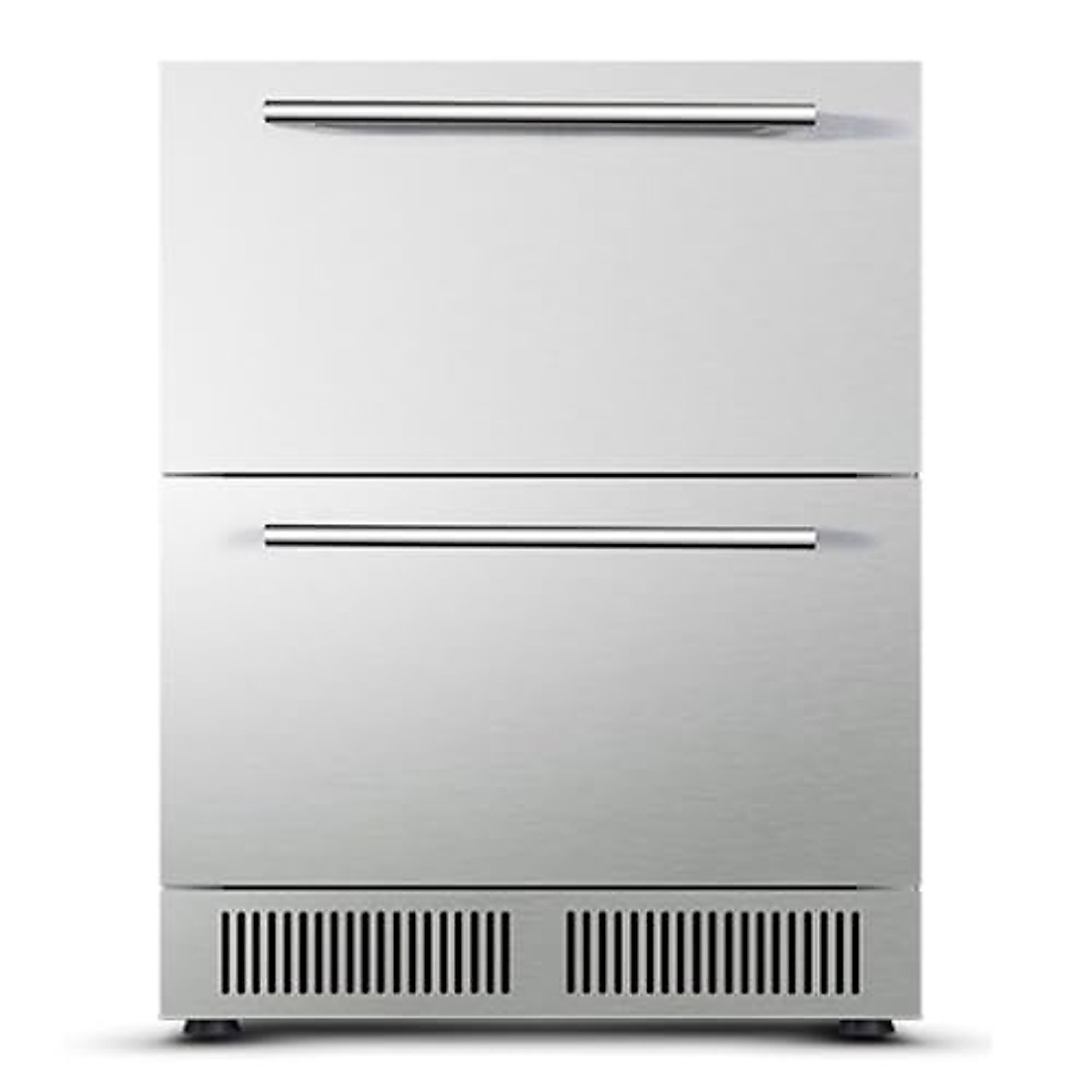 Vesgold 24 inch wide drawer refrigerator, built-in wine and beverage refrigerator under the counter, weatherproof, indoor and outdoor refrigerators, all-stainless steel cooler.