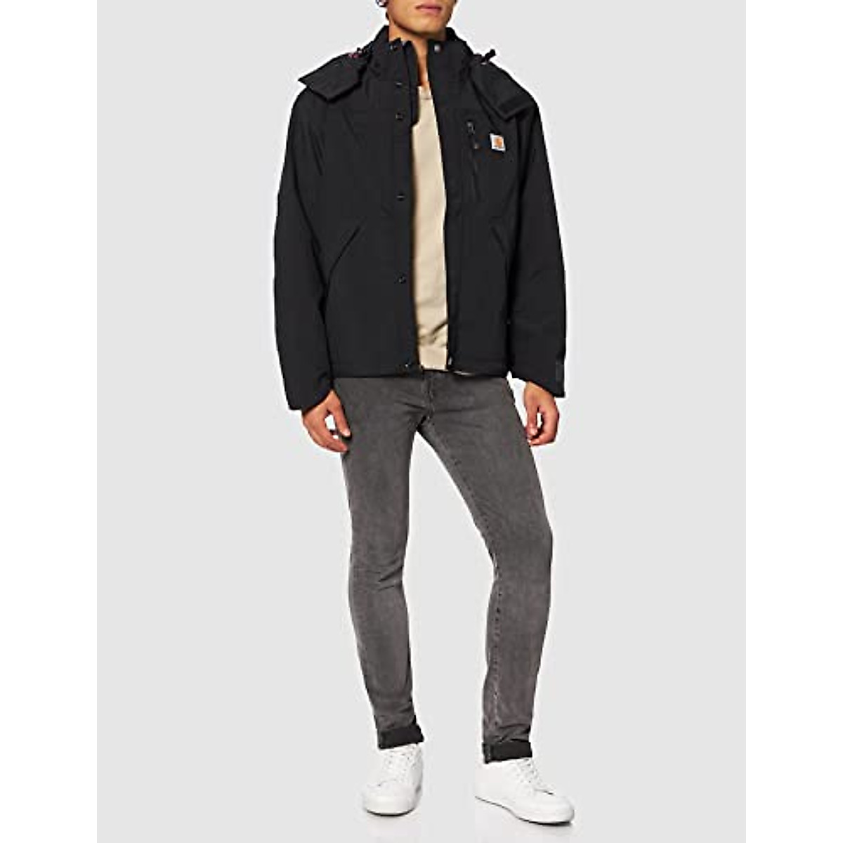 Carhartt Men's Storm Defender Loose Fit Heavyweight Jacket (Regular and Big & Tall Sizes),Black,Large