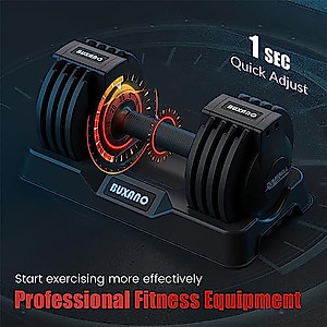 Adjustable Dumbbells 25LB Single Dumbbell Weights, 5 in 1 Free Weights Dumbbell with Anti-Slip Metal Handle, Suitable for Home Gym Exercise Equipment