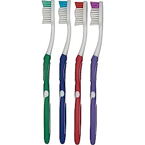 FactorDuty 100 Pieces Toothbrushes Individually Wrapped Medium Standard Classic Soft